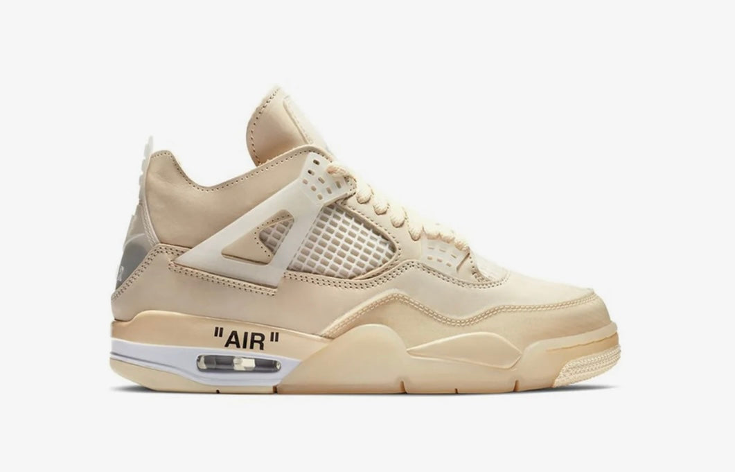 NIKE AIR JORDAN 4 RETRO X OFF-WHITE "SAIL" SNEAKER SALE – Minglai