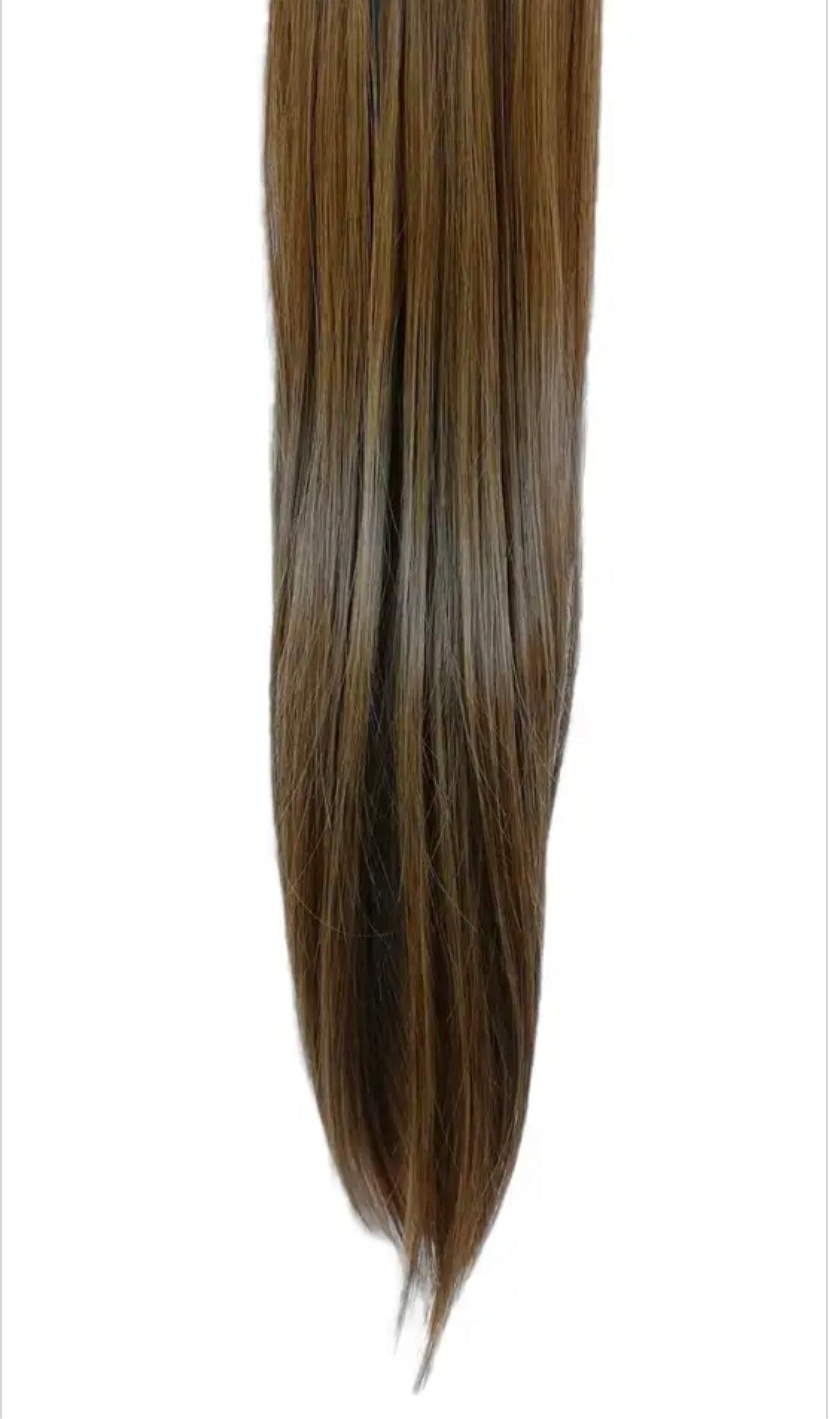 Straight Long Full Head Clip-on Hair Extensions – Minglai