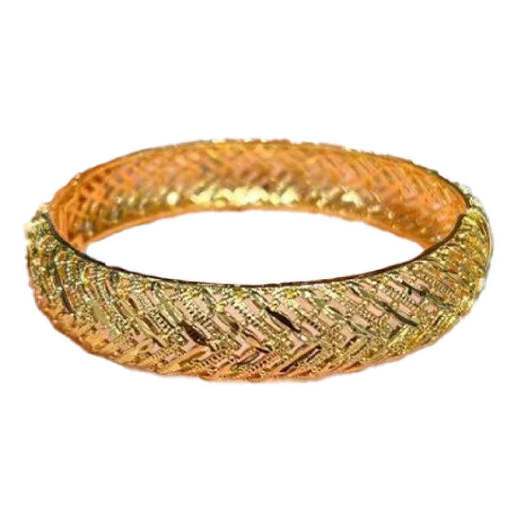 Stunning Gold Plated Bangle – Minglai