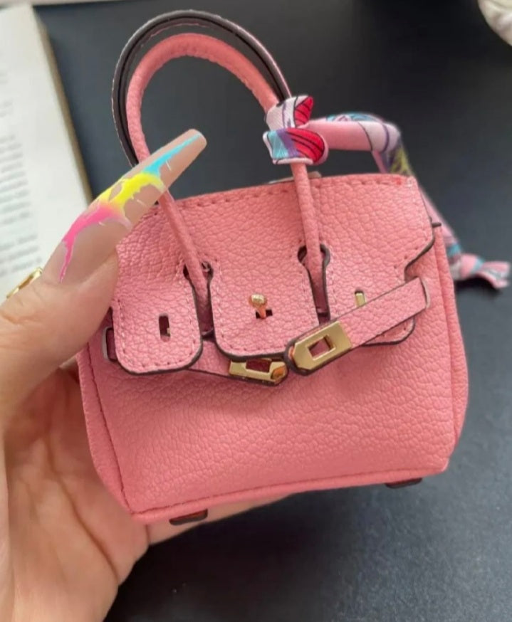 Mini Birkin-Inspired Handbag Charm Accessory with Gift Box – Minglai