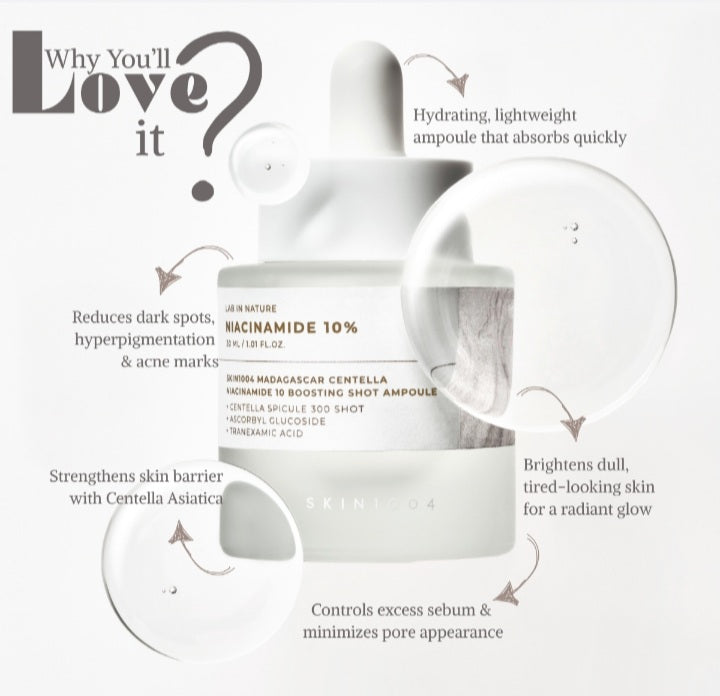 SKIN1004 Niacinamide 10 Boosting Shot -High-Power Brightening Ampoule ...